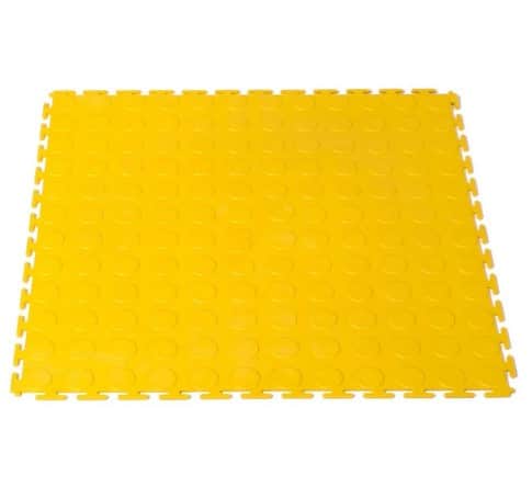 Yellow Rubber interlocking Tiles (4 Tiles)